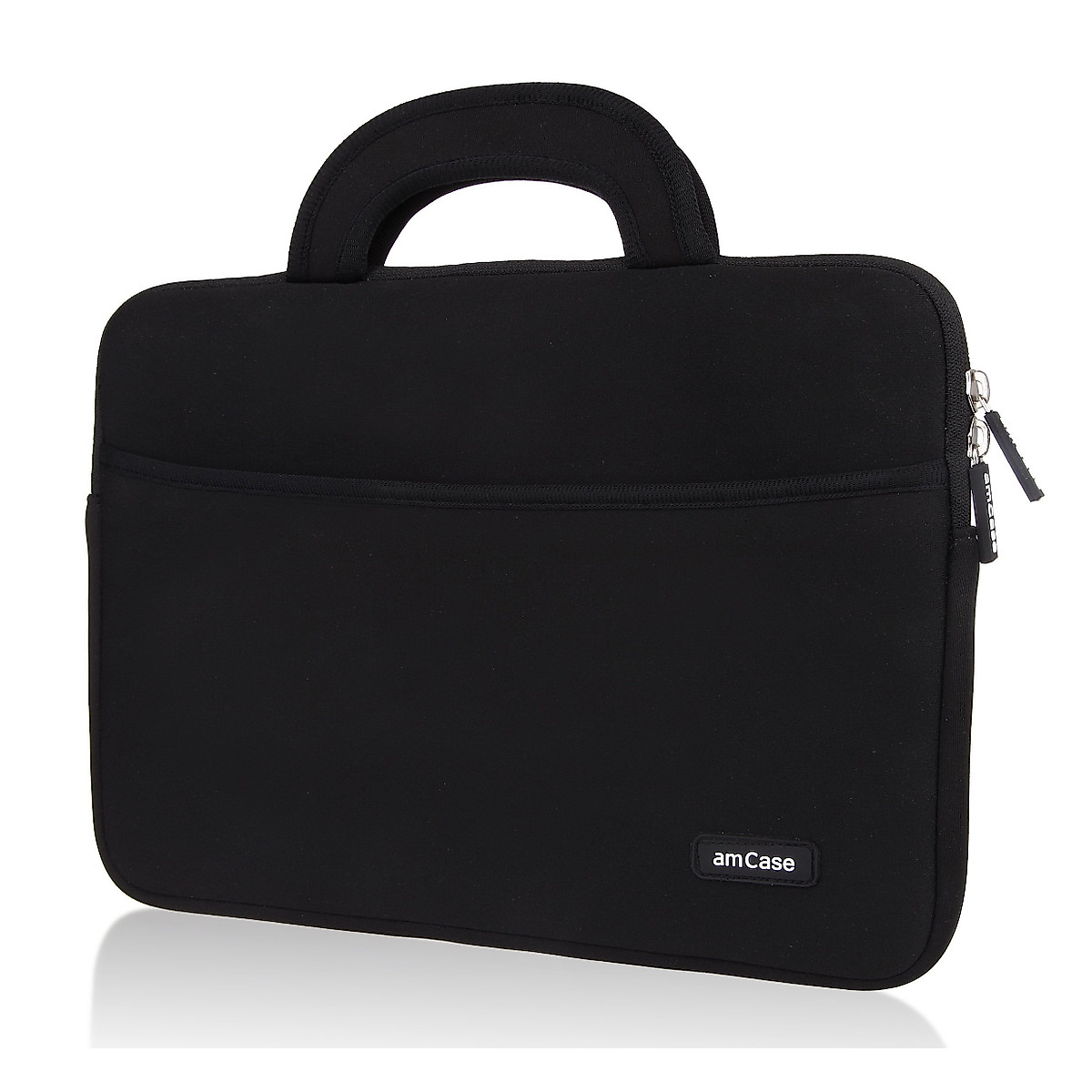 amCase Chromebook Case-11.6 to 12 inch Neoprene Travel Sleeve with Handle-Black