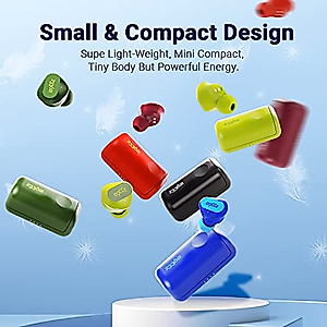 233621 Droplet True Wireless Earbuds, CVC 6.0 Call Noise Cancelling Headphones, IPX5 Waterproof Bluetooth 5.0 Earphones Touch Control, Stereo Sound, Comfortable fit for Home, Office, Gym (Black)