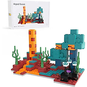 Fun Warped Forest Building Toy, Gaming Adventure Playset, Great Gift for Kids and Players Aged 6+, Famous Game Model, Children's Day Gift(257 Pieces)