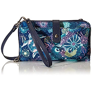 Sakroots womens Women's Eco-twill crossbody, Royal Blue Seascape, One Size US