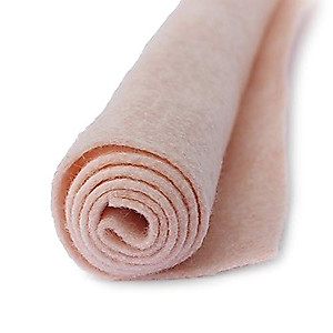 Wheat Field - Heathered Pinkish-Off White - Wool Felt Oversized Sheet - 35% Wool Blend - 1 12x18 inch Sheet