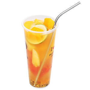 OKGD 25 Piece Set Stainless Steel Straws Ultra Long 10.5 Inch Drinking Metal Straws Reusable Drinking Straws for 20 30 OZ (20 Bent| 5 Brushes)