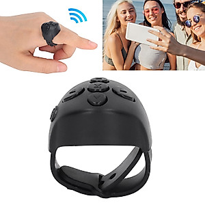 Remote Control, Remote Page Turner Handsfree Adjustable Size Stable Connection 10M (Black)