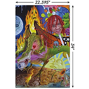Trends International Trippie Redd - Trip at Knight Album Cover Wall Poster, 22.375" x 34", Unframed Version