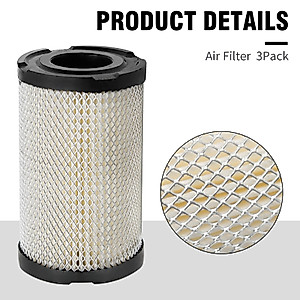 SYOWADA 3 Pcs Air Filter Replacement For Tecumseh ECV100 ECV120 LV148XA LV156EA LV156XA, 10305 Air Filter Replacement For Craftsman 987799601 Chipper Shredder (3 Pcs)
