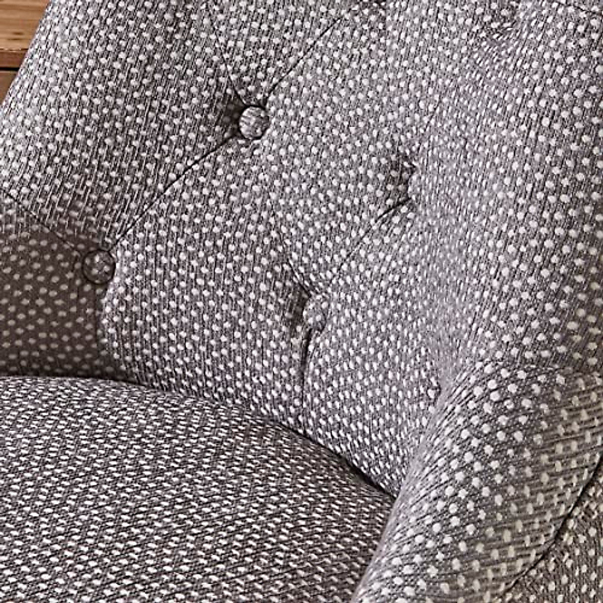 Linon Talia Office Chair, Gray 28.25D x 27.25W x 35.75H Inch