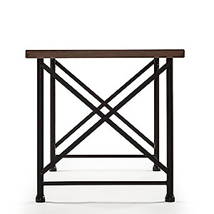 Zinus Alicia Industrial Style Dining Table, Brown