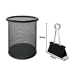 Coofficer Extra Large Binder Clips 2-Inch (24 Pack), Big Paper Clamps for Office Supplies, Black