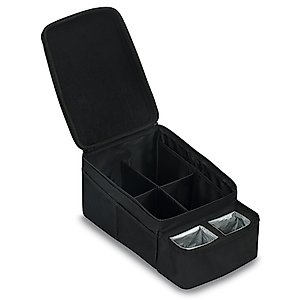 Britax Car Seat Organizer Caddy with Insulated Cup Holders | Crash Tested + 8 Mesh Pockets + Removable Center Dividers + Zipper Top