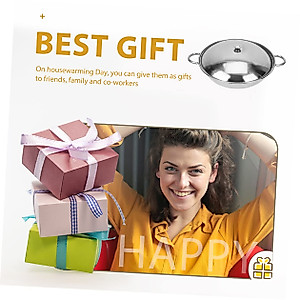 VINTORKY 2Pcs Stainless Steel Multi Purpose Pot with Lid Practical Double Ear Saucepan for Kitchen Cookware for Cooking Boiling and Simmering