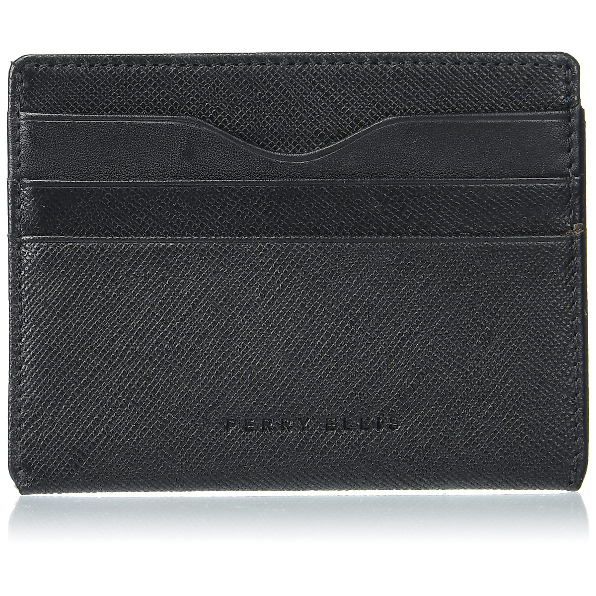 Perry Ellis Men's Portfolio Card Case Id Wallet, Blk, One Size