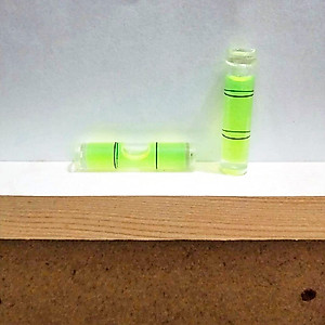 9.5X40mm Cylindrical Plastic Bubble Level Vial Small Bubble Level Wall Mount Mini Level (10Pcs )