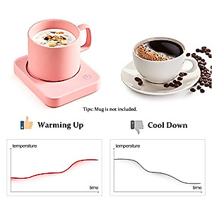VOBAGA Coffee Mug Warmer, Electric Coffee Warmer for Desk with Auto Shut Off, 3 Temperature Setting Smart Cup Warmer for Heating Coffee, Beverage, Milk, Tea and Hot Chocolate (No Cup)