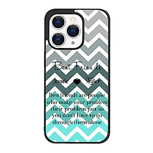 Personalized Name Phone Cases Trendy Infinity Chevron for Best Friends Girls Boys Women Rubber Cover Applicable to Samsung Galaxy A02S A03S A10 A12 A13 A32 A33 A42 A50 A51 A52 A53 A71 (5G) (Chevron)