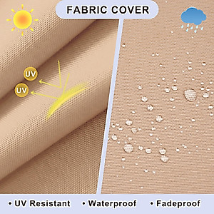 Art to Real ONLY Cover (Cushion Not Included), Outdoor Recliner Chair Replacement Cushion Cover, Patio Furniture Chair Sofa Washable Cushion Deep Seat Covers, UV Resistant, Fade Resistant