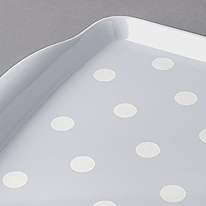 Zeal G200S Melamine Dotty Serving Design Tray (18x14cm) French Grey