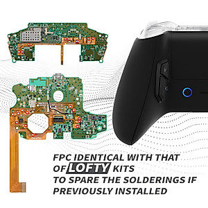 eXtremeRate VICTOR S Remap Kit for Xbox One S/X Controller, 6 Profiles & Black Redesigned Back Shell & Side Rails & 4 Back Buttons for Xbox One S/X Controller - Controller NOT Included