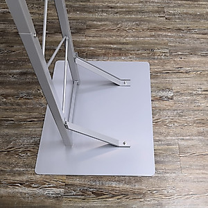 FixtureDisplays® 25" Single Truss Podium for Floor, Steel Lectern Pulpit - Silver 19627NEW