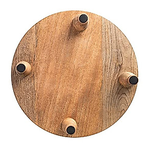 Heritage Lace Artisan Wood 16" Footed Charcuterie Board, Natural, 40 (FH-042)