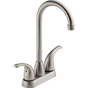 Peerless Tunbridge 2-Handle Bar-Prep Kitchen Sink Faucet, Stainless P288LF-SS
