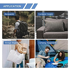 MECCANIXITY Waterproof Canvas Fabric 58" W 1 Yard 600D Marine Water Resistant Material by The Yard for Outdoor Furniture Cushion, Bag Sewing,Deep Purple