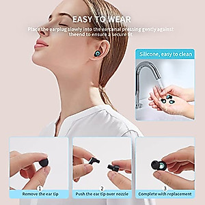 Vodolo Noise Cancelling Ear Plugs for Sleep - EarPlugs for Sleeping and Concentration - 2 Pair Reusable Silicone Flexible Earplug for Noise Reduction, Earplug for Side Sleepers Noise Sensitive Person