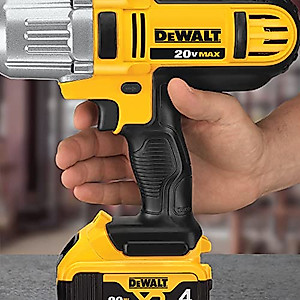 DEWALT 20V MAX Impact Wrench Kit, High Torque, Detent Pin Anvil, 1/2-Inch (DCF889M2)