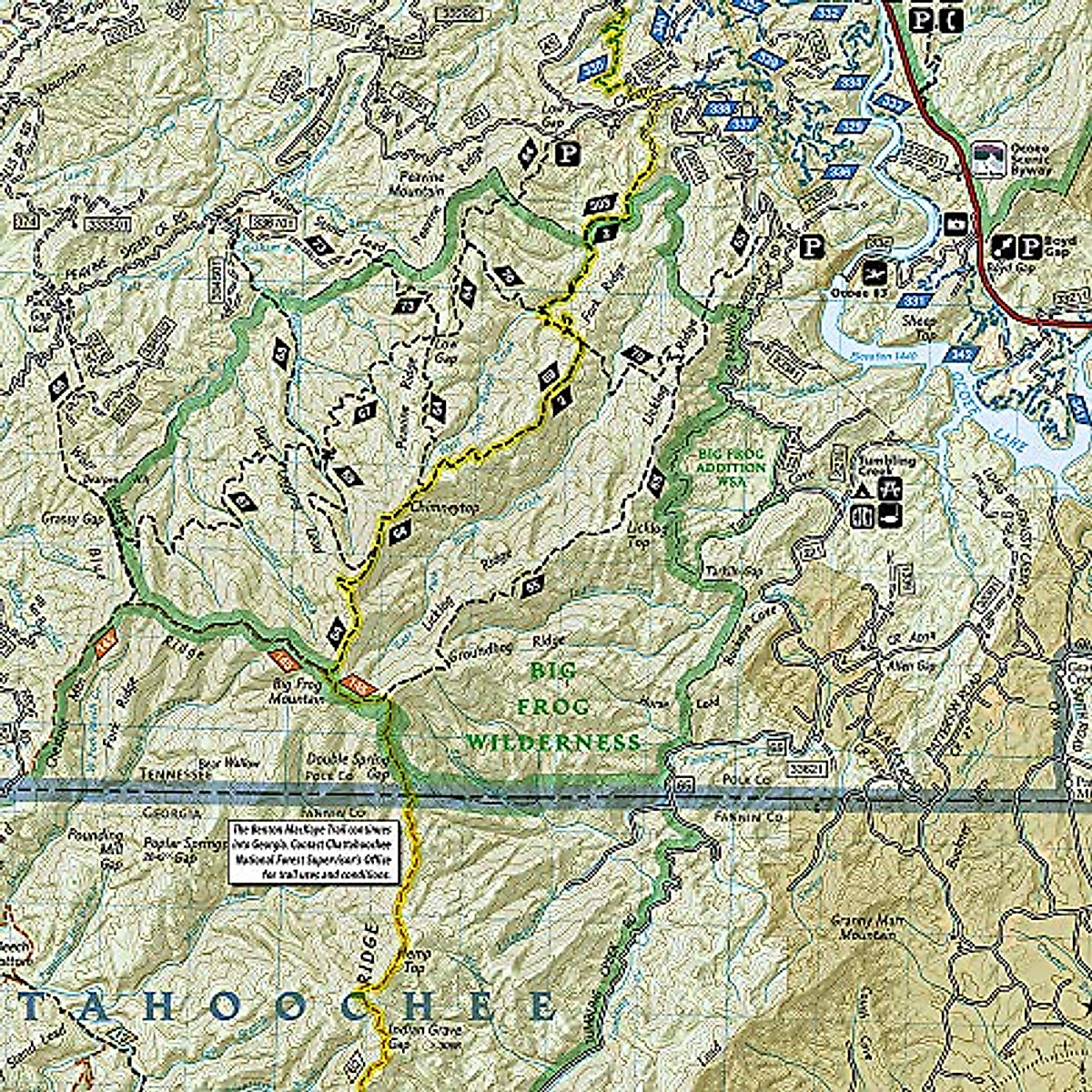 Tellico and Ocoee Rivers Map [Cherokee National Forest] (National Geographic Trails Illustrated Map, 781)