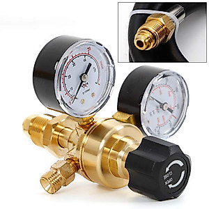 Argon CO2 MIG Welding Regulator 2 Gauge for CGA580 Miller Mig Tig Brass