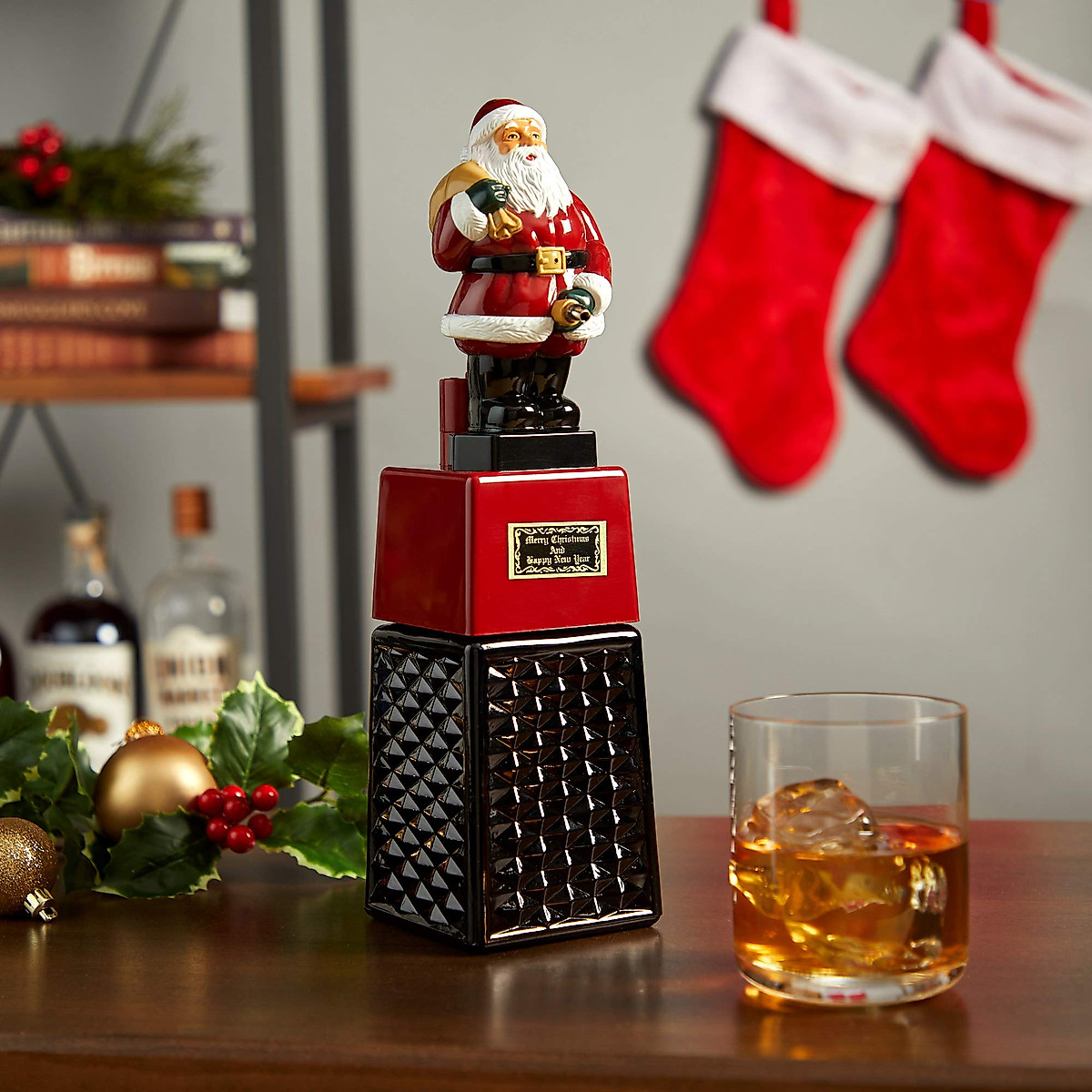 True Santa Liquor Dispenser, Gag Gift, 16 oz Beverage, Wine, Beer, Whiskey, Vodka, Gin, Alcohol Dispenser