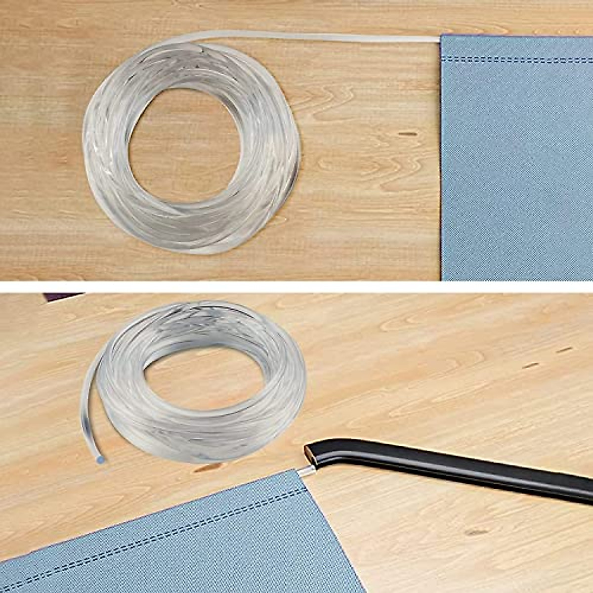 25 FT Vinyl 3/16 Outdoor Chair Spline, Sling Chair Spline, Sling Chair Replacement Spline, Patio Spline,Spline for Sling Chairs, Sling Back Chair Spline