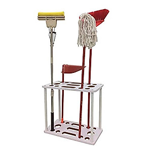 FixtureDisplays® Long Handle Tool Organizer Garage Garden Tool Storage Rack 10018