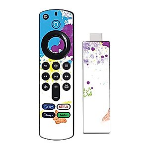 MightySkins Skin Compatible with Amazon Fire TV Stick 4K Max - Splash of Color | Protective, Durable, and Unique Vinyl Decal wrap Cover | Easy to Apply, Remove, and Change Styles | Made in The USA