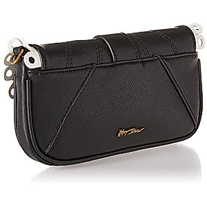 Betsey Johnson Buckle Up Convertible Clutch, Black