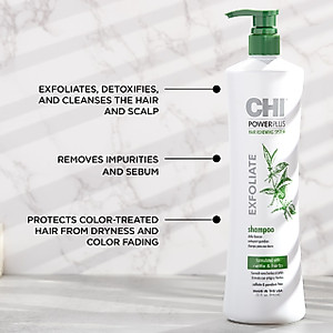 CHI Powerplus Scalp Renew System Exfoliate Shampoo, 32 Fl Oz