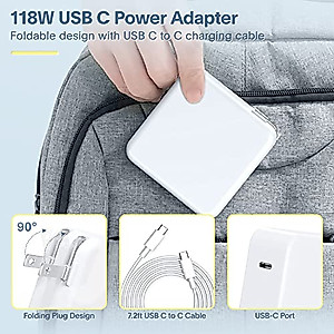 Mac Book Pro Charger - 118W Power Adapter Compatible with USB C Port MacBook Pro & MacBook Air 13, 14, 15, 16 inch, New ipad Pro and All USB C Device, 7.2ft USB-C to C Charge Cable