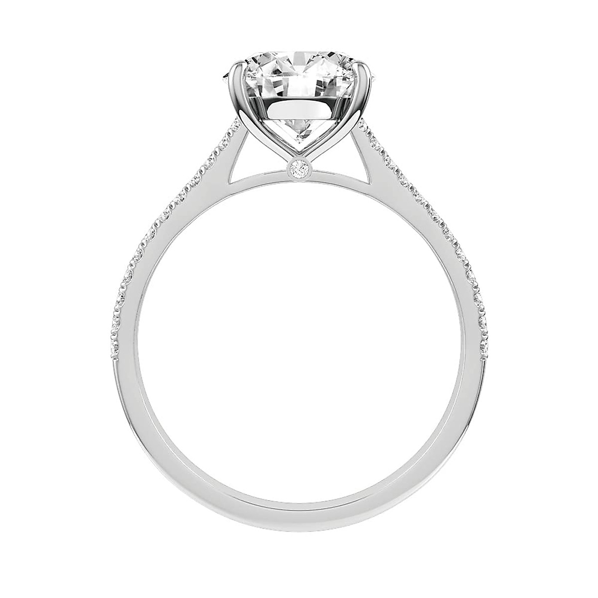 1-3 Carat (ctw) Center Moissanite engagement rings for women 10K 14k 18K gold ring Platinum Plated Silver Princess moissanite rings -3923