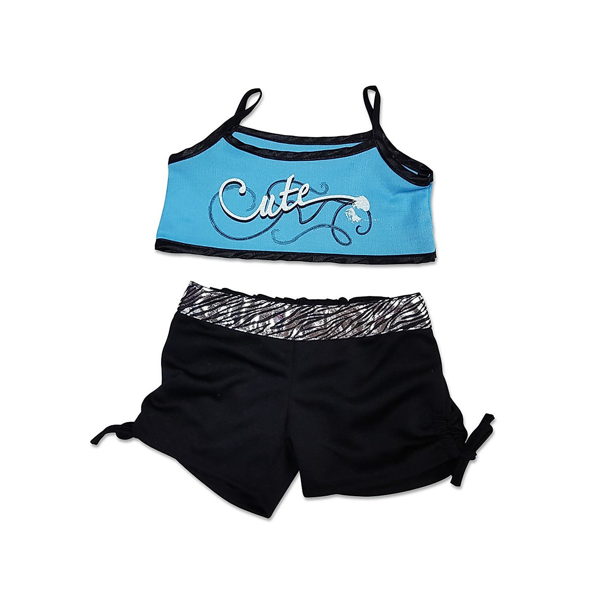 Cute Blue Tank Top w/Leggings Outfit Fits Most 14" - 18" Build-a-Bear and Make Your Own Stuffed Animals