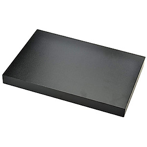 Wudygirl 7 Slots Velvet Ring Earrings Tray Storage Jewelry Showcase Display Stackable Rings Organizer Holder for Drawers, Black (Ring Tray)