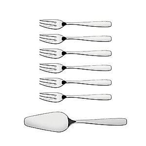 Tramontina Essential Dessert Forks, 6 Pcs. + 1 Cake Server