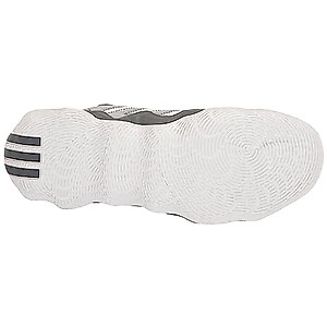 adidas Exhibit B Womens Mid Basketball Shoe, Grey/White/Team Dark Grey, 11.5