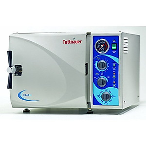 Tuttnauer USA 2340M Manual Autoclave, 9 x 18-inch