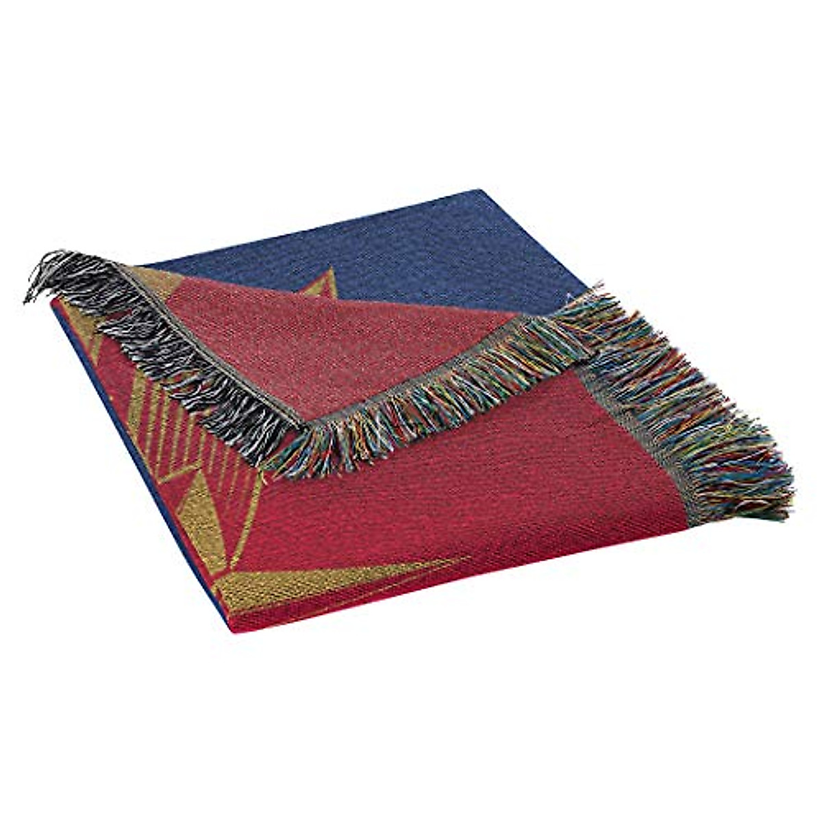 Marvel's Captain Marvel, "Protector of Skies" Woven Jacquard Throw Blanket, 46" x 60", Multi Color