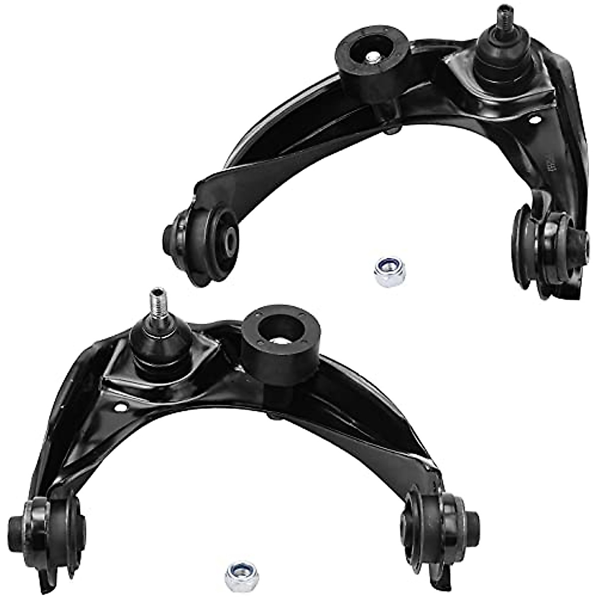 Detroit Axle - 10pc Front End Suspension Kit for 07-12 Ford Fusion Lincoln MKZ, 07-09 Mercury Milan, Lower Forward Rearward & Upper Control Arms Tie Rods 2007 2008 2009 2010 2011 2012 Replacement