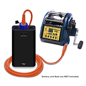 BatPower Prom 11.5FT Electric Reel Battery Power Cord for Miya Epoch Command CZ CAT CAC CX US Power Assist Reel Prom Electric Reel Battery BP-FM08B BP-FM16B Power Cable Air Cord 350CM