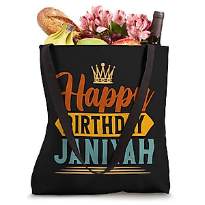 Happy Birthday Janiyah Tote Bag