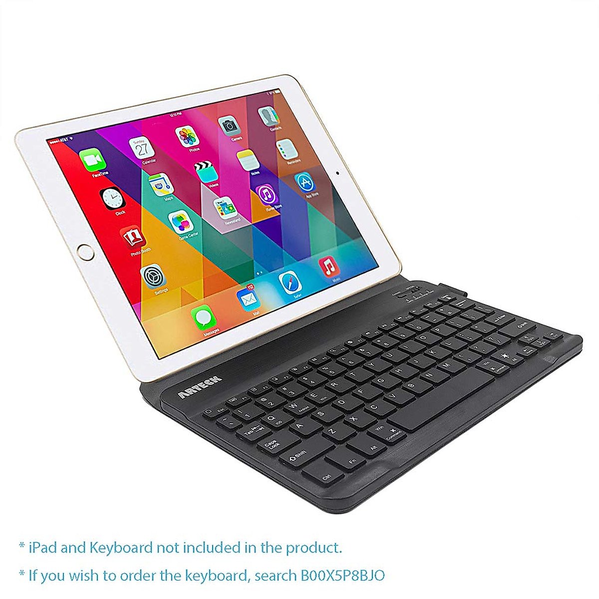 Arteck Protection Case & Stand HB030B Bluetooth Keyboard (Bluetooth Keyboard not included)