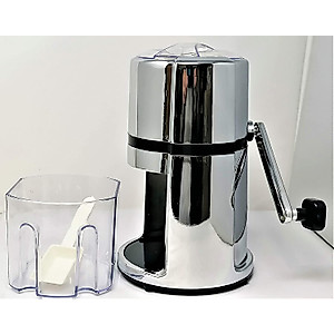 XKONG Manual Ice Crusher With，Ice Crusher ，Manual Rotary Ice Crusher，Crushes Ice to Your Desired Fineness ，Non-Slip Easy to Use Ice Crusher Hand Crank