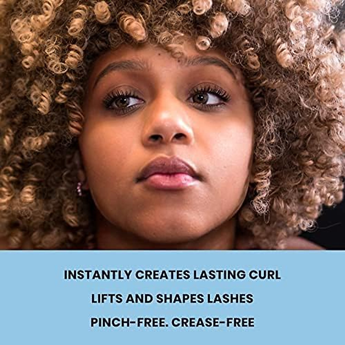 Lash Next Door Professional Eyelash Curler - Instant Long Lasting Curl, Lifts & Shapes - No Pinching or Creasing. Includes Replacement Pad (in Black)