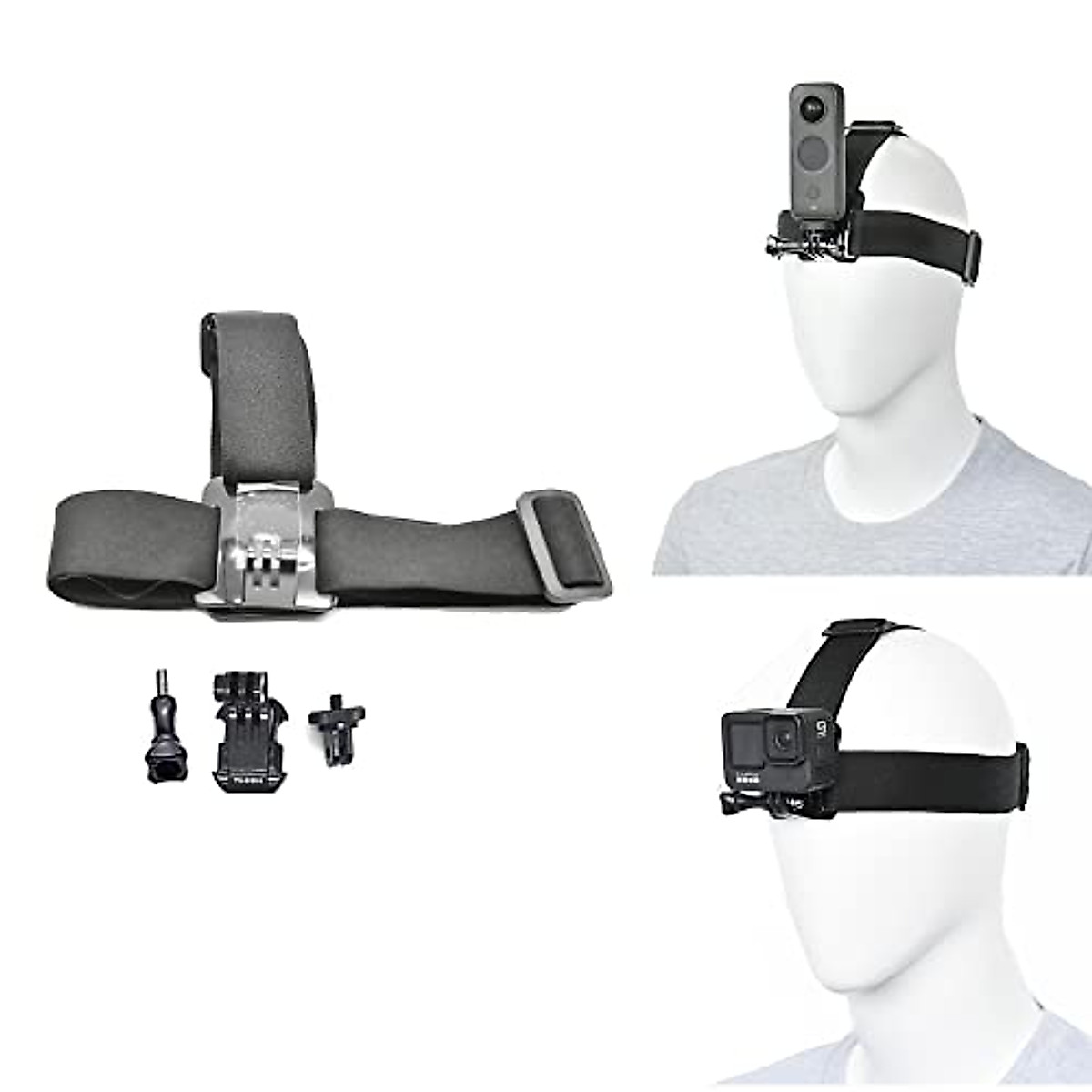 vgsion Camera Accessory Kit Chest Mount Wrist Strap Backpack Clip Mount for Insta360 One X3/ One X2/ Insta360 One RS/ Go2 Compatible with GoPro Hero 11/ Hero 9/ Hero 8/ Hero 7